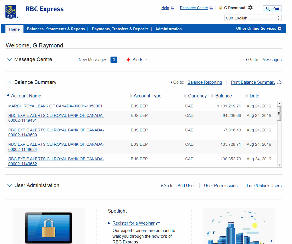 RBC Express – Dashboard Modernization and Experience Redesign - Baha ...